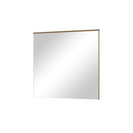 Wohnwert Spiegel 82 x 73 cm Valeo holzfarben Glas,Aluminium,Holzwerkstoff Ma&szlig;e (cm): B: 82 H: 73 T: 2.5 &raquo; M&ouml;bel Kraft