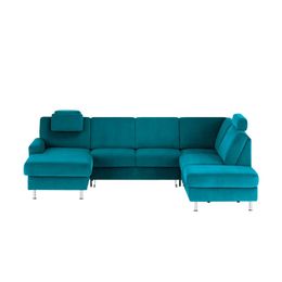Kollektion Kraft Wohnlandschaft Mit verschiedenen Funktionen verf&uuml;gbar Jana t&uuml;rkis/petrol Ma&szlig;e (cm): B: 309 H: 87 T: 235.0 &raquo; M&ouml;bel Kraft