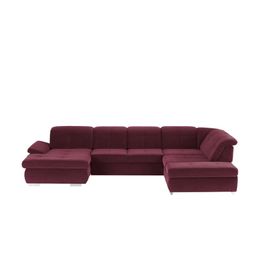 Kollektion Kraft Wohnlandschaft Mikrofaser rot Ma&szlig;e (cm): B: 371 H: 100 T: 260.0 &raquo; M&ouml;bel Kraft
