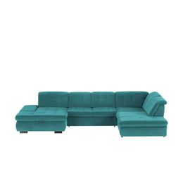 Kollektion Kraft Wohnlandschaft t&uuml;rkis/petrol Ma&szlig;e (cm): B: 382 H: 102 T: 260.0 &raquo; M&ouml;bel Kraft