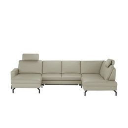 Kollektion Kraft Wohnlandschaft aus Leder Grace grau Ma&szlig;e (cm): B: 332 H: 89 T: 220.0 &raquo; M&ouml;bel Kraft