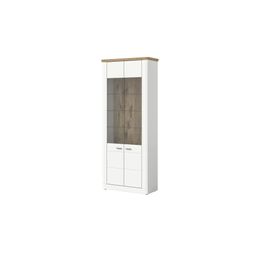 M&ouml;bel Kraft Standvitrine wei&szlig; Ma&szlig;e (cm): B: 85 H: 205 T: 37.0 &raquo; M&ouml;bel Kraft