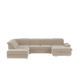 Kollektion Kraft Wohnlandschaft Mikrofaser beige Ma&szlig;e (cm): B: 371 H: 100 T: 260.0 &raquo; M&ouml;bel Kraft