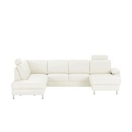 Kollektion Kraft Wohnlandschaft mit Sitz- und R&uuml;ckenbezug aus Leder Kathi wei&szlig; Ma&szlig;e (cm): B: 314 H: 86 T: 235.0 &raquo; M&ouml;bel Kraft