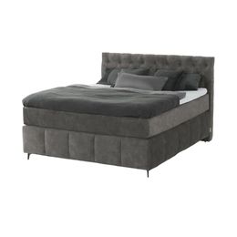 Jette Home Boxspringbett Glam New grau Ma&szlig;e (cm): B: 182 H: 132,5 &raquo; M&ouml;bel Kraft