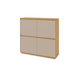 M&ouml;bel Kraft Schuhkommode creme Ma&szlig;e (cm): B: 127 H: 124 T: 37.0 &raquo; M&ouml;bel Kraft