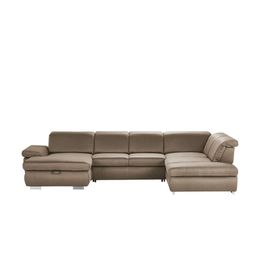 Kollektion Kraft Wohnlandschaft mit verschiedenen Funktionen Amanda braun Ma&szlig;e (cm): B: 379 H: 102 T: 260.0 &raquo; M&ouml;bel Kraft