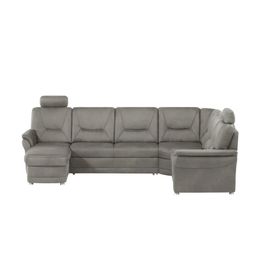 Kollektion Kraft Wohnlandschaft aus Mikrofaser Edda grau Ma&szlig;e (cm): B: 309 H: 96 T: 227.0 &raquo; M&ouml;bel Kraft