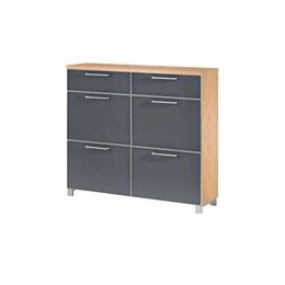 M&ouml;bel Kraft Schuhschrank grau Ma&szlig;e (cm): B: 121 H: 108 T: 31.0 &raquo; M&ouml;bel Kraft