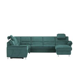 Kollektion Kraft Wohnlandschaft Donald t&uuml;rkis/petrol Ma&szlig;e (cm): B: 335 H: 89 T: 262.0 &raquo; M&ouml;bel Kraft