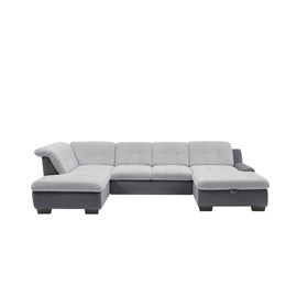 Kollektion Kraft Wohnlandschaft Davinci grau Ma&szlig;e (cm): B: 346 H: 85 T: 195.0 &raquo; M&ouml;bel Kraft