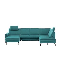 Kollektion Kraft Wohnlandschaft Grace t&uuml;rkis/petrol Ma&szlig;e (cm): B: 332 H: 89 T: 220.0 &raquo; M&ouml;bel Kraft