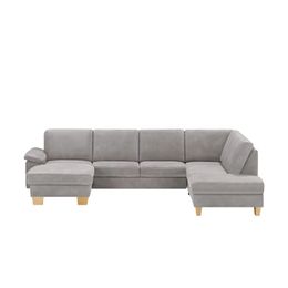 Kollektion Kraft Wohnlandschaft Leder Samu grau Ma&szlig;e (cm): B: 316 H: 90 T: 235.0 &raquo; M&ouml;bel Kraft
