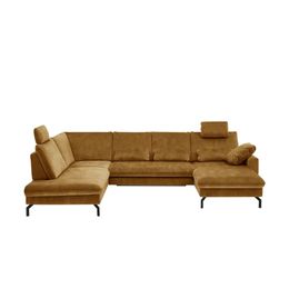 Kollektion Kraft Wohnlandschaft aus Mikrofaser Grace gold Ma&szlig;e (cm): B: 332 H: 89 T: 220.0 &raquo; M&ouml;bel Kraft