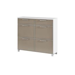 M&ouml;bel Kraft Schuhschrank beige Ma&szlig;e (cm): B: 121 H: 108 T: 31.0 &raquo; M&ouml;bel Kraft