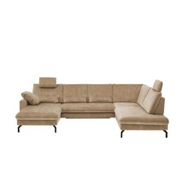 Kollektion Kraft Wohnlandschaft aus Mikrofaser Grace beige Ma&szlig;e (cm): B: 332 H: 89 T: 220.0 &raquo; M&ouml;bel Kraft