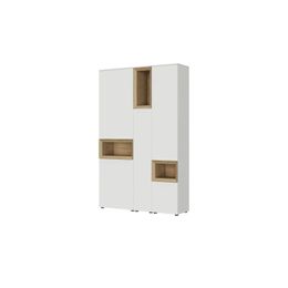 Content Hochschrank Case wei&szlig; Ma&szlig;e (cm): B: 131 H: 206 T: 38.0 &raquo; M&ouml;bel Kraft