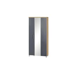 M&ouml;bel Kraft Dielenschrank grau Ma&szlig;e (cm): B: 90 H: 193 T: 37.0 &raquo; M&ouml;bel Kraft