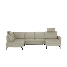 Kollektion Kraft Wohnlandschaft aus Leder Grace grau Ma&szlig;e (cm): B: 332 H: 89 T: 220.0 &raquo; M&ouml;bel Kraft