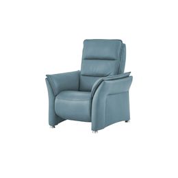 Hukla Sessel Echtleder Corina blau Ma&szlig;e (cm): B: 94 H: 112 T: 90.0 &raquo; M&ouml;bel Kraft
