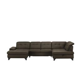 Kollektion Kraft Wohnlandschaft Leder Jona braun Ma&szlig;e (cm): B: 368 H: 100 T: 194.0 &raquo; M&ouml;bel Kraft