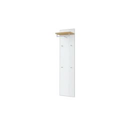 M&ouml;bel Kraft Garderobenpaneel wei&szlig; Holzwerkstoff,Glas Ma&szlig;e (cm): B: 42 H: 170 T: 27.0 &raquo; M&ouml;bel Kraft