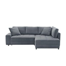 M&ouml;bel Kraft Ecksofa mit pflegeleichtem Bezug Arissa de Luxe grau Ma&szlig;e (cm): B: 268 H: 91 T: 215.0 &raquo; M&ouml;bel Kraft