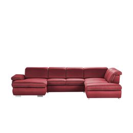 Kollektion Kraft Wohnlandschaft mit verschiedenen Funktionen Amanda rot Ma&szlig;e (cm): B: 379 H: 85 T: 260.0 &raquo; M&ouml;bel Kraft