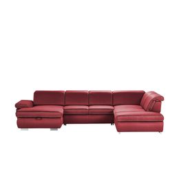Kollektion Kraft Wohnlandschaft mit verschiedenen Funktionen Amanda rot Ma&szlig;e (cm): B: 379 H: 85 T: 260.0 &raquo; M&ouml;bel Kraft