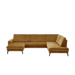 Kollektion Kraft Wohnlandschaft aus Mikrofaser Grace gold Ma&szlig;e (cm): B: 337 H: 89 T: 220.0 &raquo; M&ouml;bel Kraft