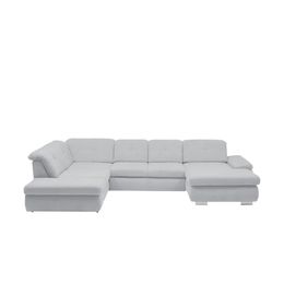Kollektion Kraft Wohnlandschaft Flachgewebe Affair grau Ma&szlig;e (cm): B: 371 H: 100 T: 260.0 &raquo; M&ouml;bel Kraft