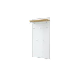 M&ouml;bel Kraft Garderobenpaneel wei&szlig; Holzwerkstoff,Glas Ma&szlig;e (cm): B: 80 H: 170 T: 27.0 &raquo; M&ouml;bel Kraft