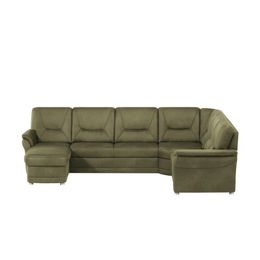 Kollektion Kraft Wohnlandschaft aus Mikrofaser Edda gr&uuml;n Ma&szlig;e (cm): B: 309 H: 96 T: 227.0 &raquo; M&ouml;bel Kraft