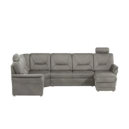 Kollektion Kraft Wohnlandschaft aus Mikrofaser Edda grau Ma&szlig;e (cm): B: 309 H: 96 T: 227.0 &raquo; M&ouml;bel Kraft