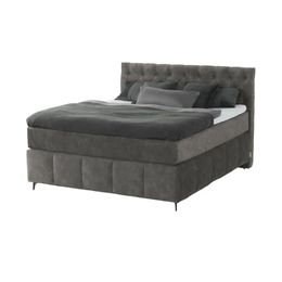 Jette Home Boxspringbett Glam New grau Ma&szlig;e (cm): B: 182 H: 132,5 &raquo; M&ouml;bel Kraft