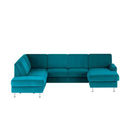 Kollektion Kraft Wohnlandschaft Mit verschiedenen Funktionen verf&uuml;gbar Jana t&uuml;rkis/petrol Ma&szlig;e (cm): B: 309 H: 87 T: 235.0 &raquo; M&ouml;bel Kraft