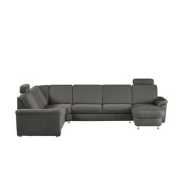 Kollektion Kraft Wohnlandschaft Mikrofaser Rita grau Ma&szlig;e (cm): B: 330 H: 91 T: 240.0 &raquo; M&ouml;bel Kraft