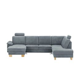 Kollektion Kraft Wohnlandschaft Leder Samu grau Ma&szlig;e (cm): B: 316 H: 90 T: 235.0 &raquo; M&ouml;bel Kraft