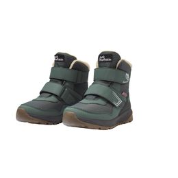 Jack Wolfskin M&auml;dchen Winterboots "POLAR BEAR-B TEXAPORE MID VC K", Gr. 33, gr&uuml;n, Synthetik, Textil, Schuhe, Snowboots, Winterstiefel, Winterschuhe,