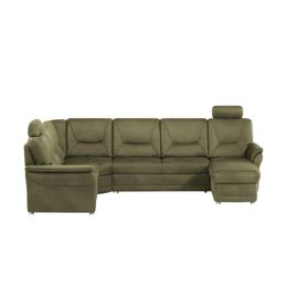 Kollektion Kraft Wohnlandschaft aus Mikrofaser Edda gr&uuml;n Ma&szlig;e (cm): B: 309 H: 96 T: 227.0 &raquo; M&ouml;bel Kraft