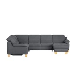Kollektion Kraft Wohnlandschaft aus Mikrofaser Hanna grau Ma&szlig;e (cm): B: 322 H: 84 T: 264.0 &raquo; M&ouml;bel Kraft