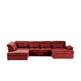 M&ouml;bel Kraft Wohnlandschaft mit Funktion rot Ma&szlig;e (cm): B: 374 &raquo; M&ouml;bel Kraft
