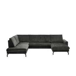 Kollektion Kraft Wohnlandschaft aus Mikrofaser Grace grau Ma&szlig;e (cm): B: 337 H: 89 T: 220.0 &raquo; M&ouml;bel Kraft