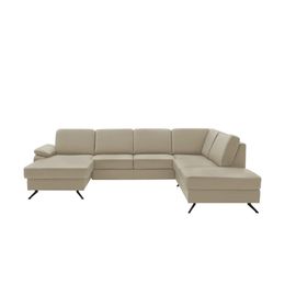 Kollektion Kraft Wohnlandschaft mit Sitz- und R&uuml;ckenbezug aus Leder Kathi beige &raquo; M&ouml;bel Kraft