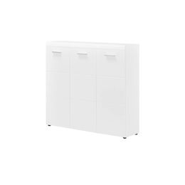 Primo Schuhschrank Akzent wei&szlig; Ma&szlig;e (cm): B: 134 H: 120 T: 37.0 &raquo; M&ouml;bel Kraft