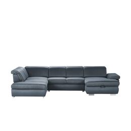 Kollektion Kraft Wohnlandschaft mit verschiedenen Funktionen Amanda blau Ma&szlig;e (cm): B: 379 H: 85 T: 260.0 &raquo; M&ouml;bel Kraft