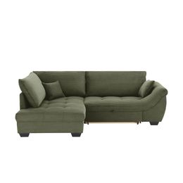bobb Ecksofa Krissy gr&uuml;n Ma&szlig;e (cm): B: 251 H: 88 T: 190.0 &raquo; M&ouml;bel Kraft