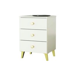 M&ouml;bel Kraft Nachttisch mit 3 Schubladen beige Ma&szlig;e (cm): B: 40 H: 58 &raquo; M&ouml;bel Kraft