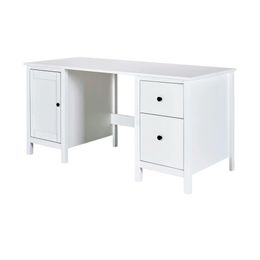 M&ouml;bel Kraft Schreibtisch aus Massivholz wei&szlig; Ma&szlig;e (cm): B: 155 H: 74 T: 65.0 &raquo; M&ouml;bel Kraft