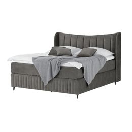 Kings and Queens Boxspringbett Uldur grau Ma&szlig;e (cm): B: 174 H: 122 &raquo; M&ouml;bel Kraft